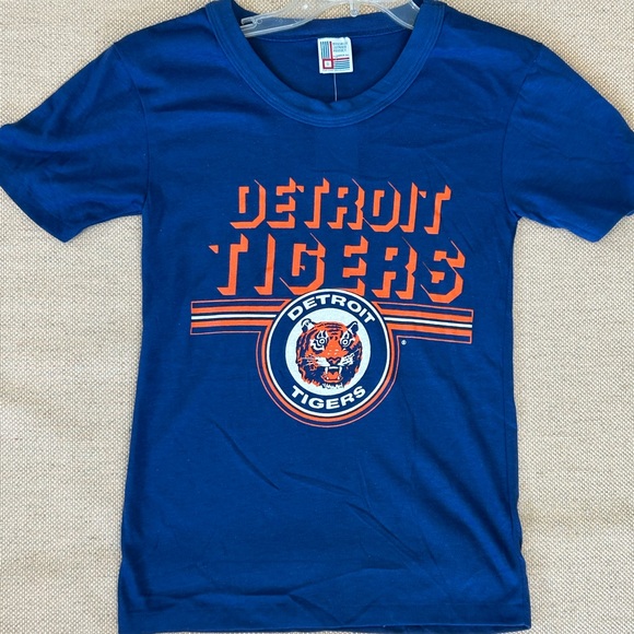 Garan | Tops | Vintage Rare Deadstock 8s 90s Detroit Tigers Tshirt Mlb ...